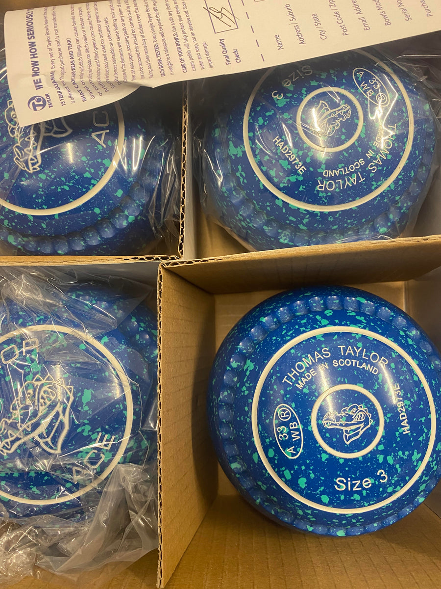 Taylor Ace Lawn Bowls Size 3 Xtreme Grip – David Gourlay Bowls