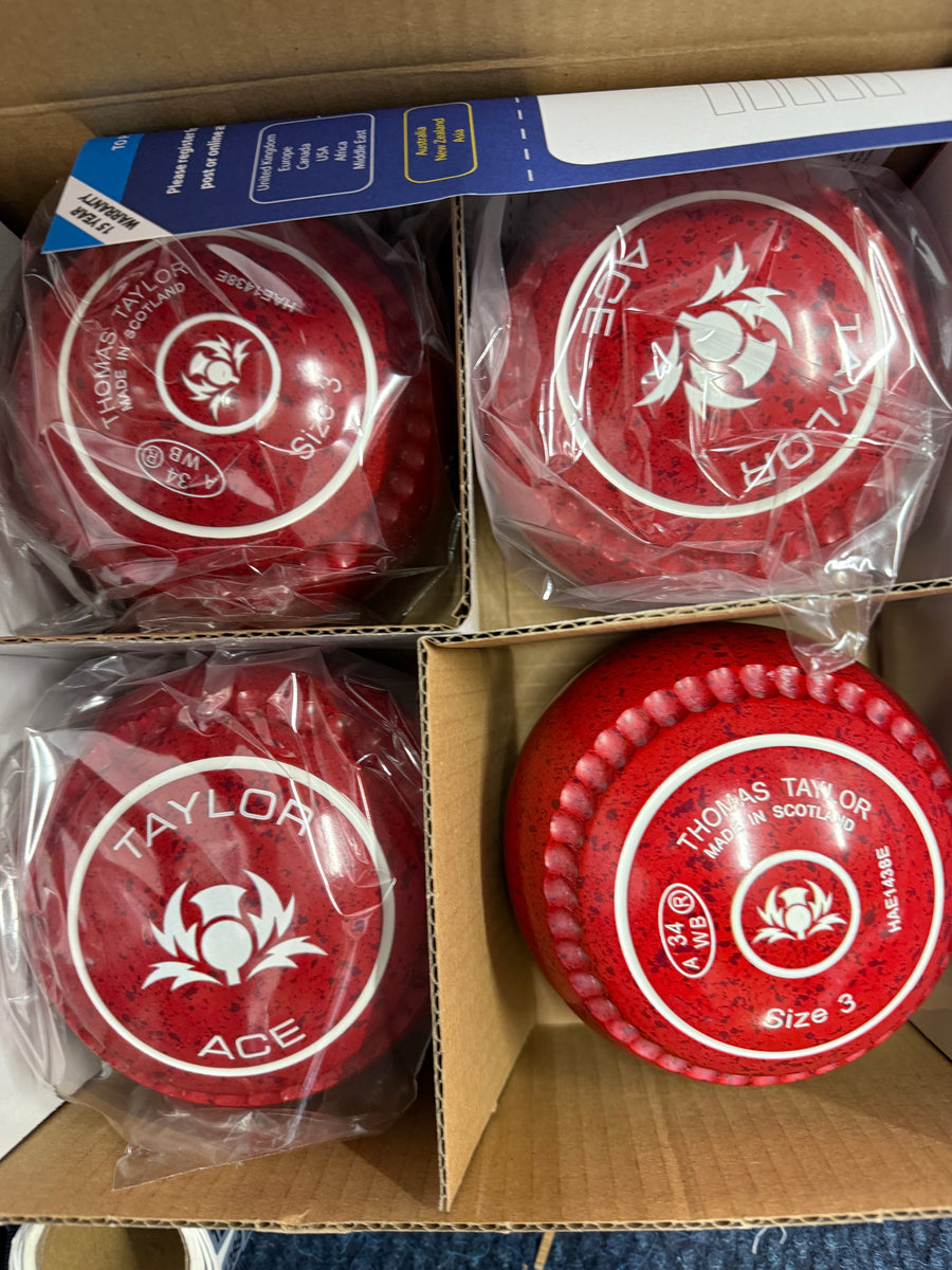 Taylor Ace Lawn Bowls Size 3 Xtreme Grip – David Gourlay Bowls